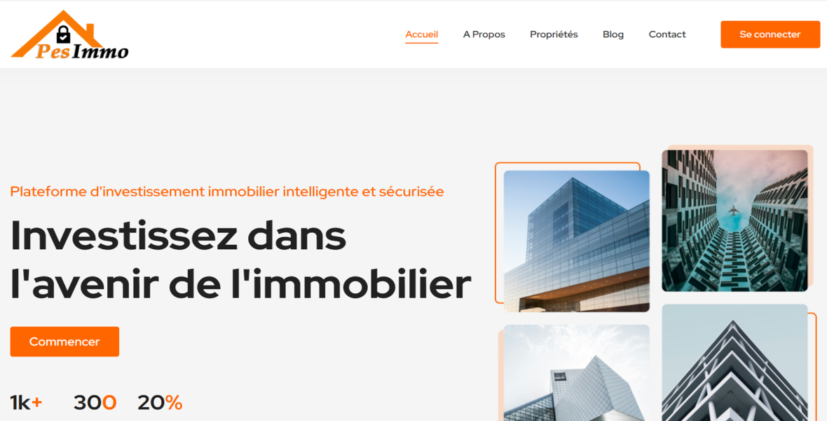 PES IMMO (Projet Deukouway) - Accueil